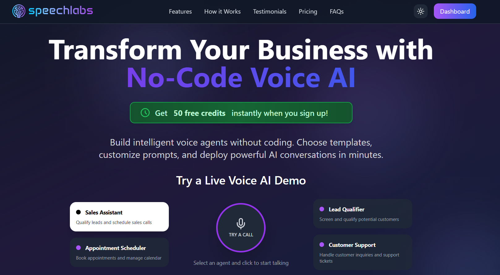SpeechLabs - AI Voice Agent Platform